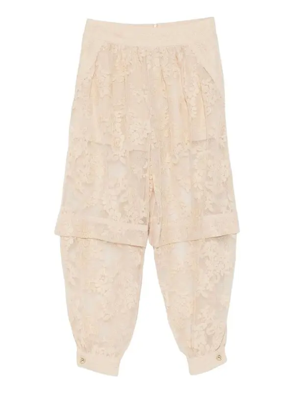 Zimmermann Luna Harem Trousers - Beige