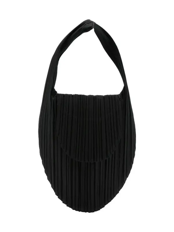Issey Miyake Pleated Shoulder Bag - Black
