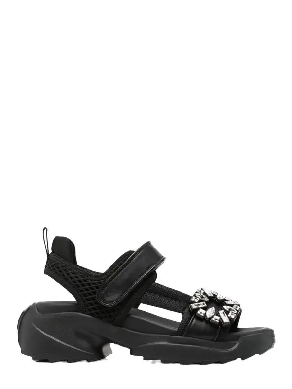 ROGER VIVIER Viv On The Run Sandals - Black