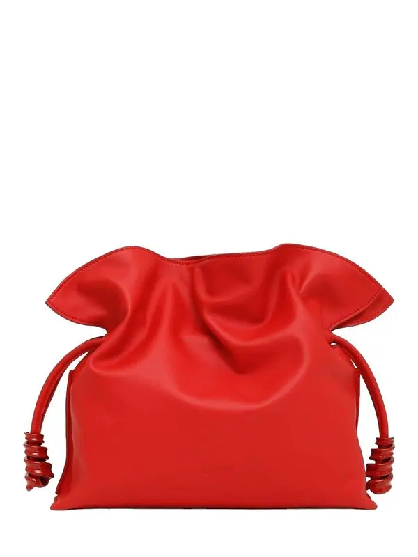 Loewe Flamenco Medium Leather Clutch - Red
