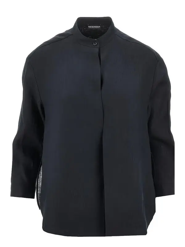 Emporio Armani Linen Shirt - Blue