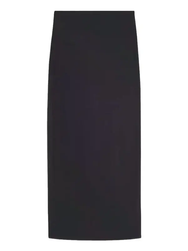 Maison Kitsuné Ribbed Knit Skirt - Black