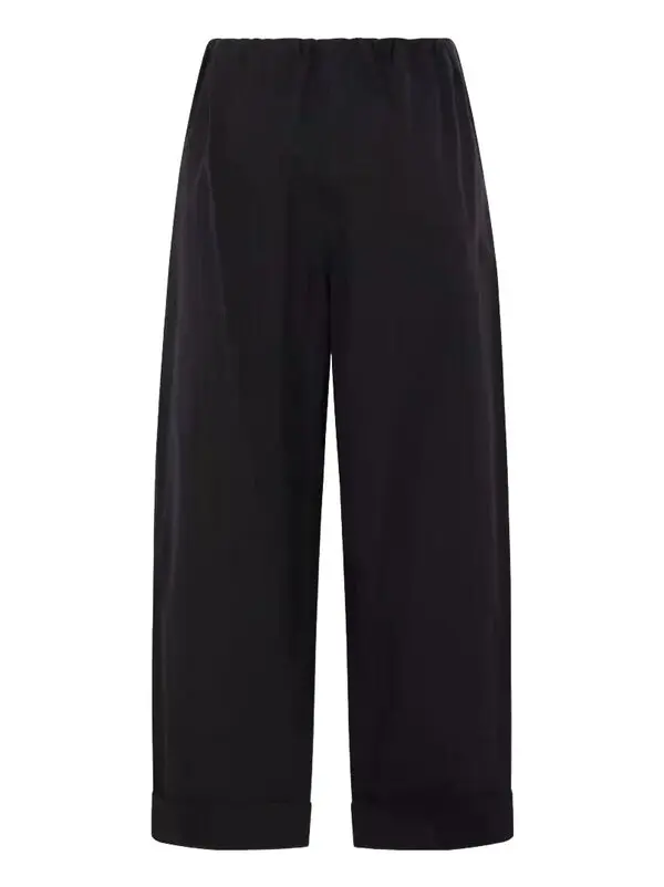 THE ROW Delano Drawstring Trousers - Black