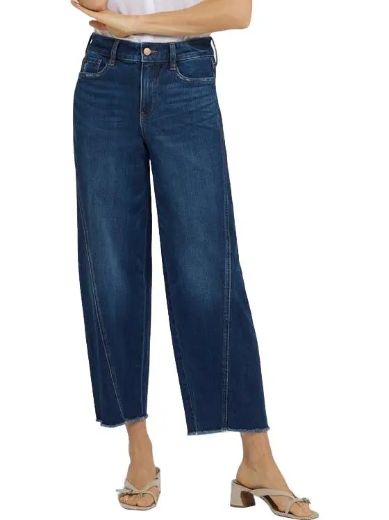 NYDJ Alyssa Frayed Crop Relaxed Tapered Jeans - Sunset Villa
