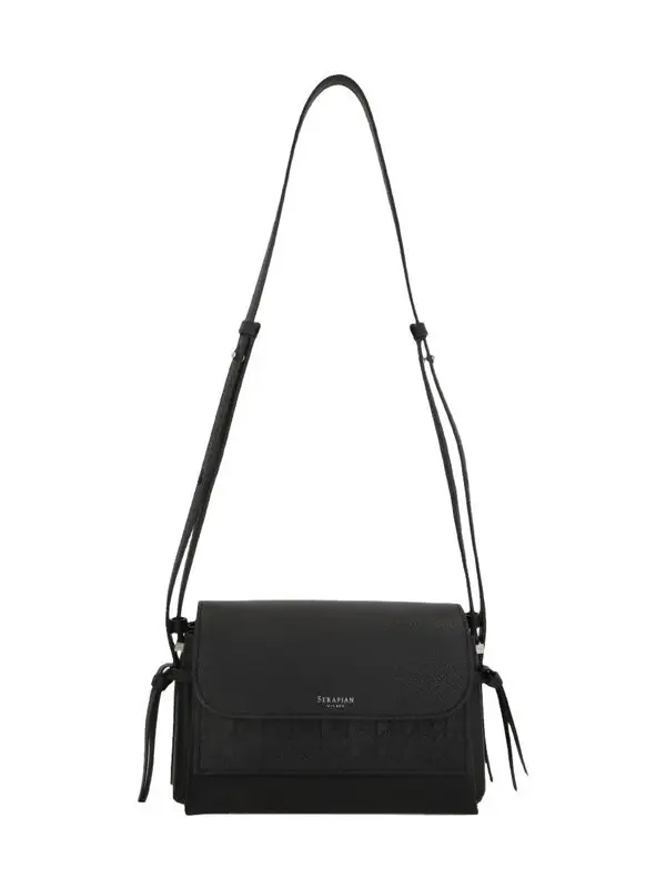 SERAPIAN Tassel-detail Crossbody Bag - Black