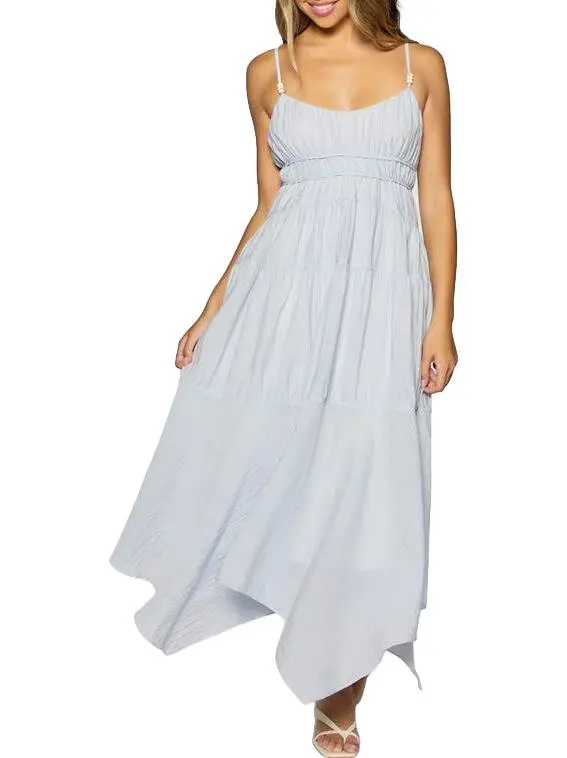 LOST + WANDER Oasis Handkerchief Hem Maxi Dress - Light Blue