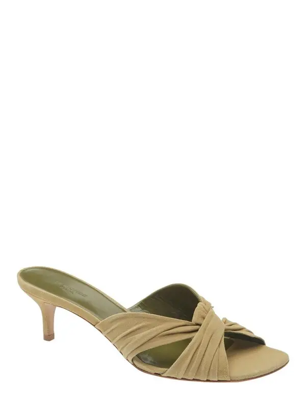 Le Monde Beryl Antonia Kitten Heel Slide Sandal - Grey Green