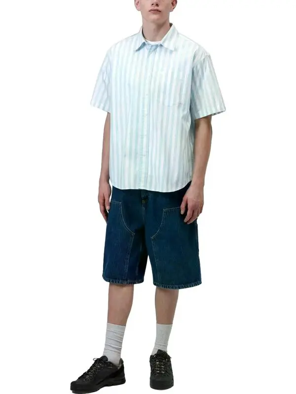 Carhartt Work In Progress Short-sleeve Royce Stripe Shirt - Blue
