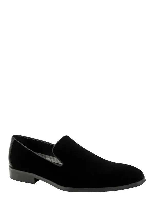 KENNETH COLE Velvet Venetian Loafer - Black Velvet