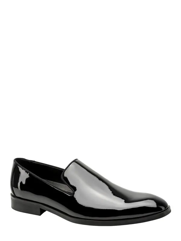 KENNETH COLE Harry Patent Venetian Loafer - Black Patent