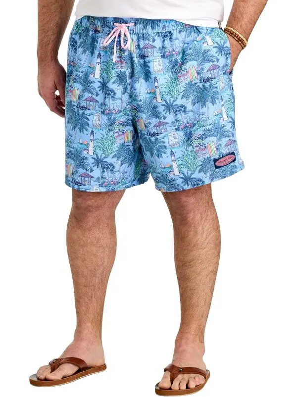 Vineyard Vines Big & Tall Scenic Chappy Swim Trunks - Keys Toucan