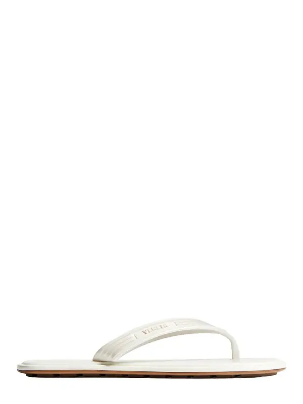 Bottega Veneta Sampieri Flat Thong - Alabaster