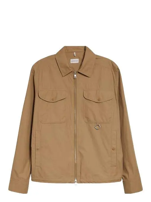 Moncler Cotton Poplin Shirt Jacket - Cocoa Creme