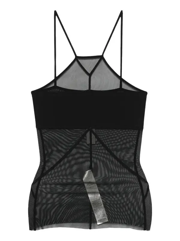 Rick Owens Sleeveless Combo Top - Black