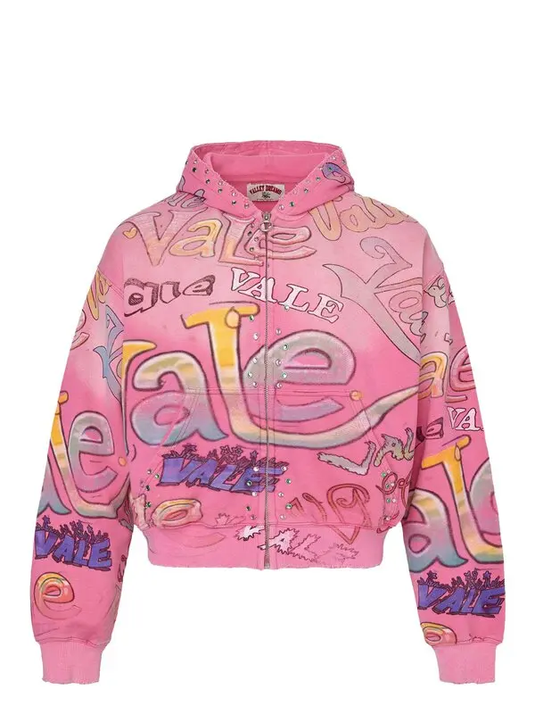 VALE FOREVER Bubblegum Zip Up - Pink