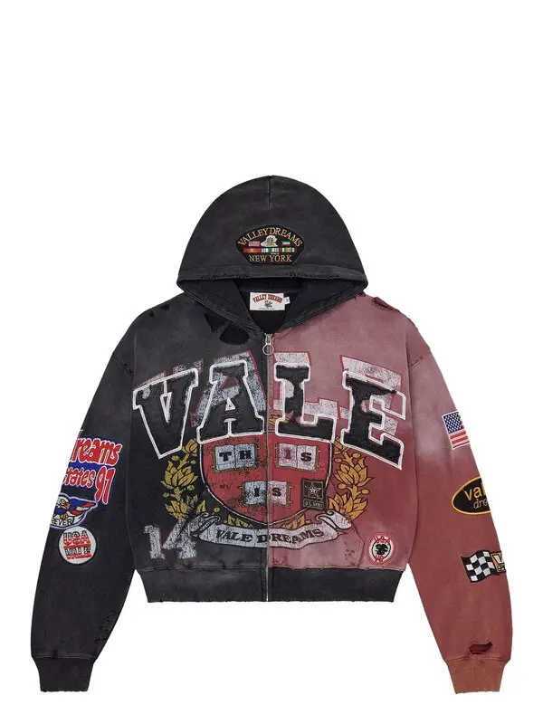 VALE FOREVER Two Face Zip Up - Red
