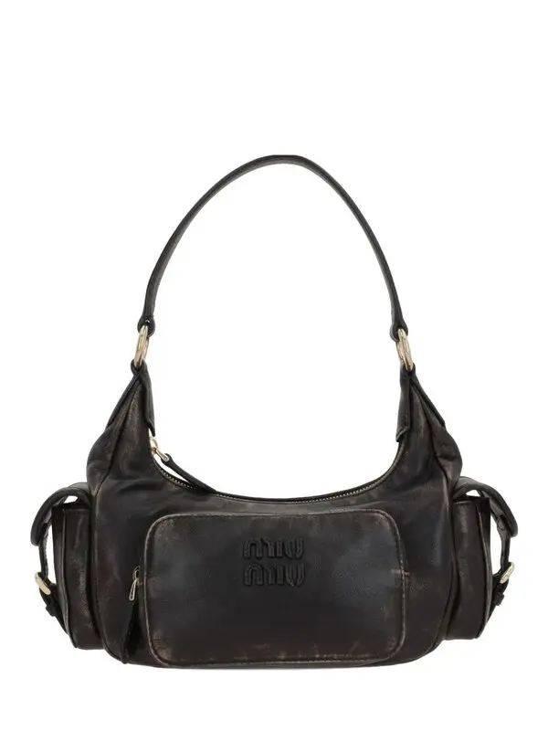 Miu Miu Nappa Pocket Bag - Brown