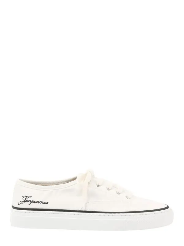 Jacquemus Les Fefe Canvas Sneakers - White