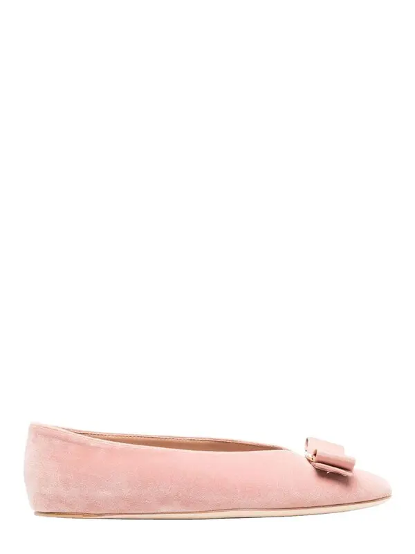 FERRAGAMO Vanna Ballerinas - Pink & Purple