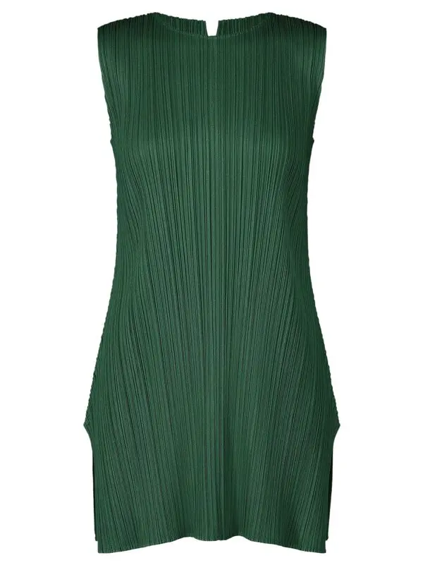 Issey Miyake Pleated Dress - Green