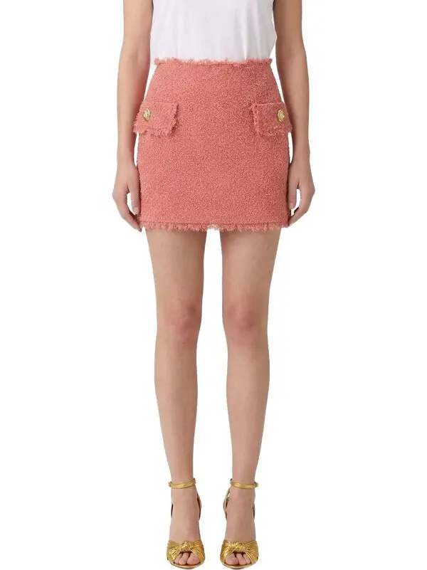 Balmain Mini Skirt - Pink
