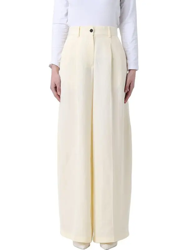 Liviana Conti Wide Leg Trousers - Yellow