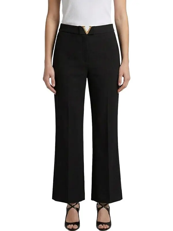 Valentino Garavani Classic Wool Trousers - Black