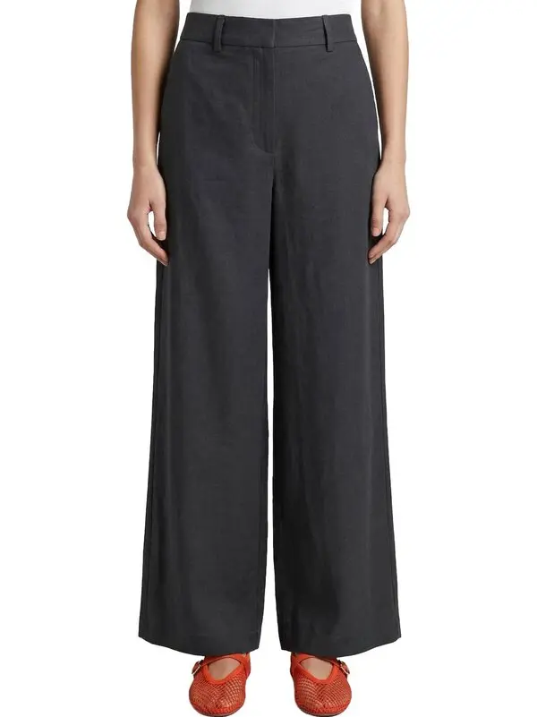 Giorgio Armani Wide Leg Trousers - Black