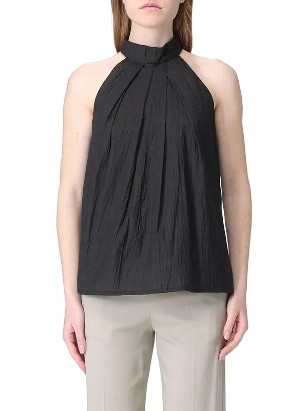 TELA Inca Halter Neck Sleeveless Top - Black