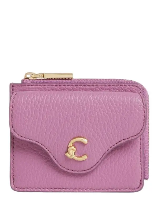 COCCINELLE Leather Wallet With Clasp Closure - Pink