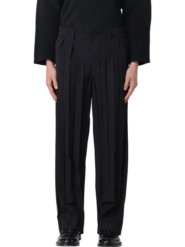 Issey Miyake Homme Plissé Crepe Tailored Trousers - Black