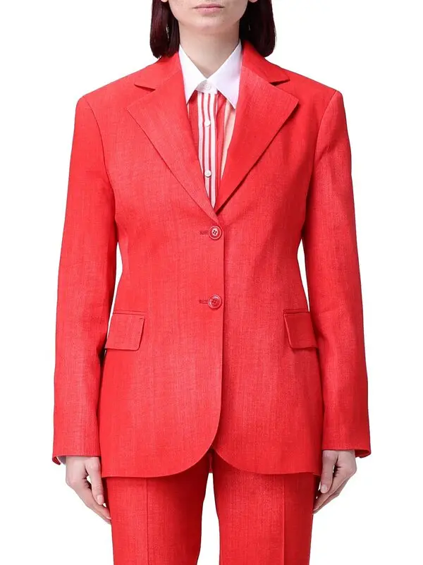 Ermanno Scervino Single-breasted Viscose Blazer - Red