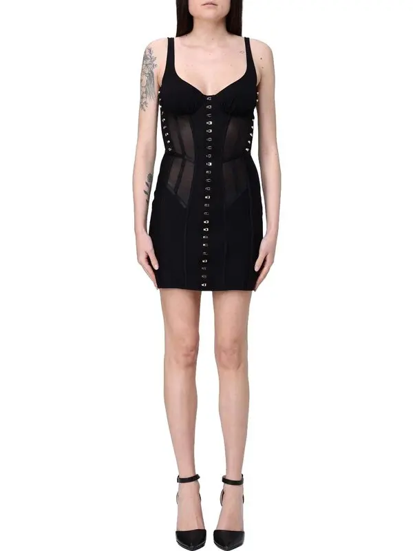 Elisabetta Franchi Corset Dress - Black