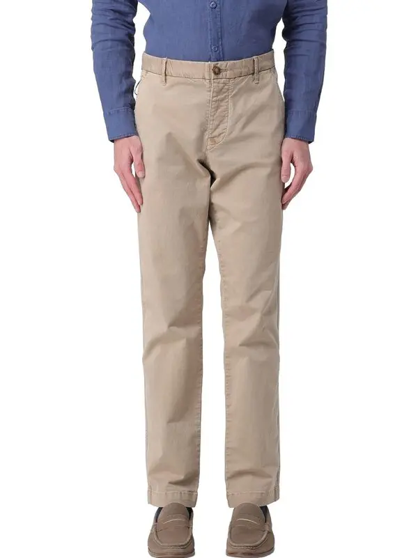 BLAUER. Straight Leg Trousers - Beige