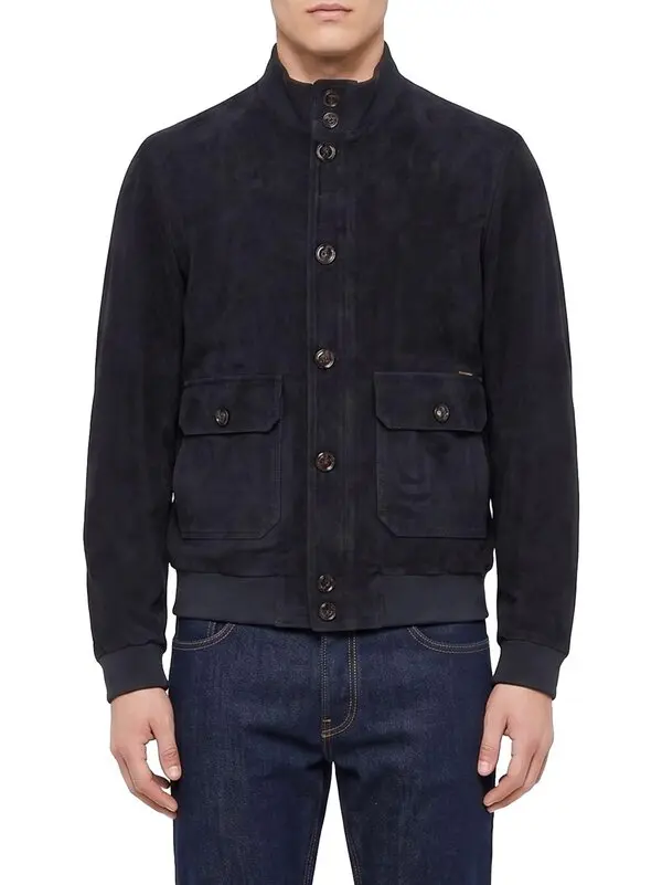 MOORER Bomber Jacket - Blue