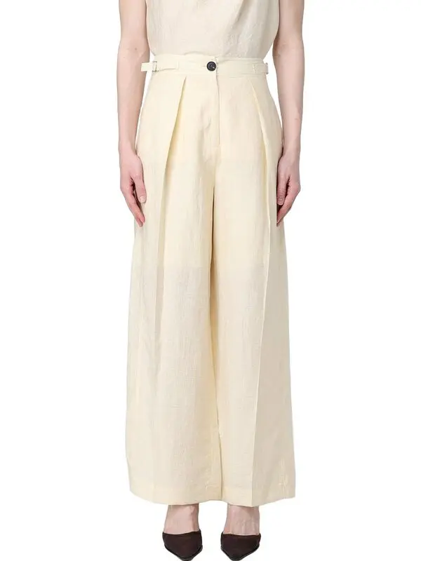 TELA Wide Leg Trousers - Yellow