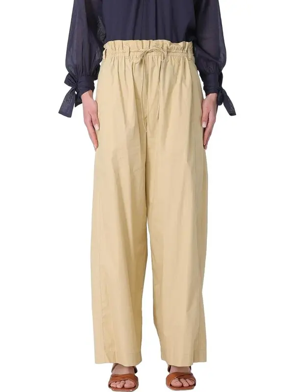 TELA Wide Leg Trousers - Beige