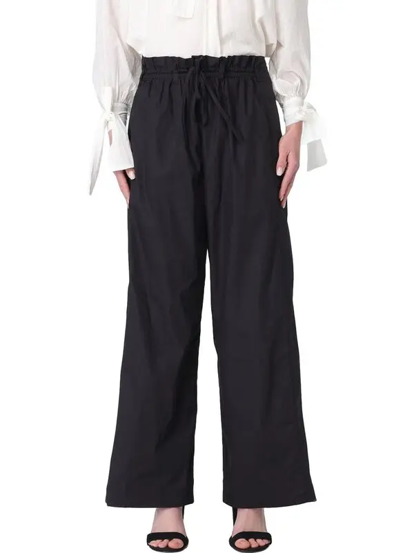 TELA Wide Leg Trousers - Black