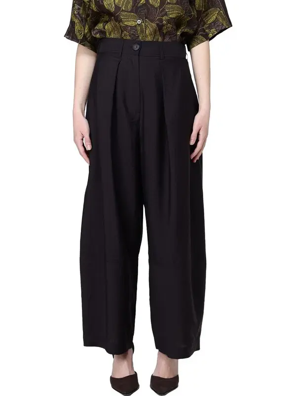 TELA Wide Leg Trousers - Brown