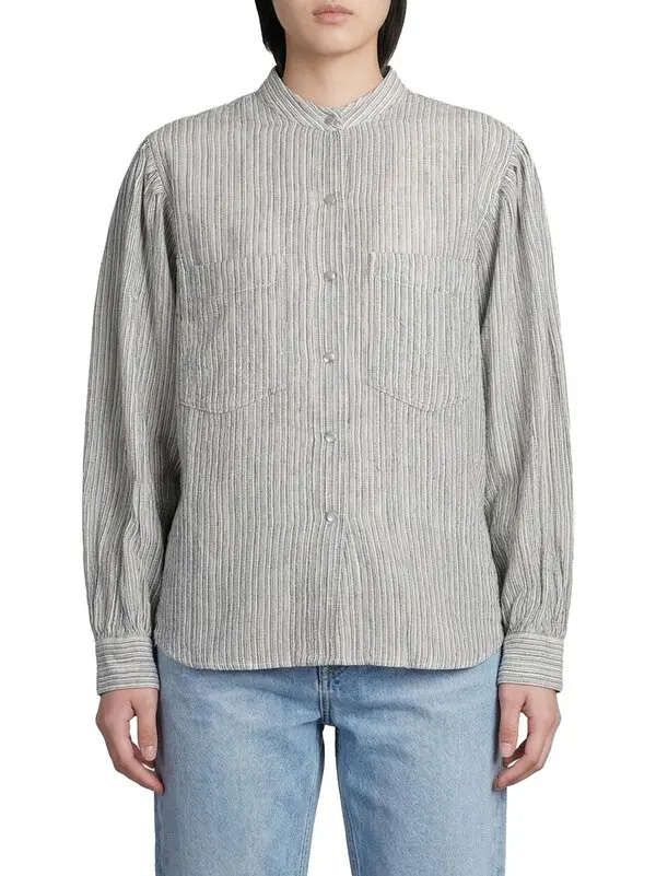 Isabel Marant Étoile Striped Cotton Shirt - Gnawed Blue