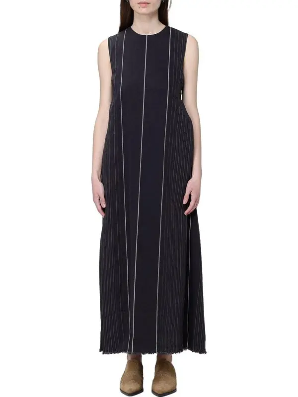 Ter Et Bantine Striped Maxi Dress - Black