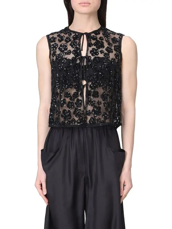 Ter Et Bantine Sleeveless Embellished Top - Black