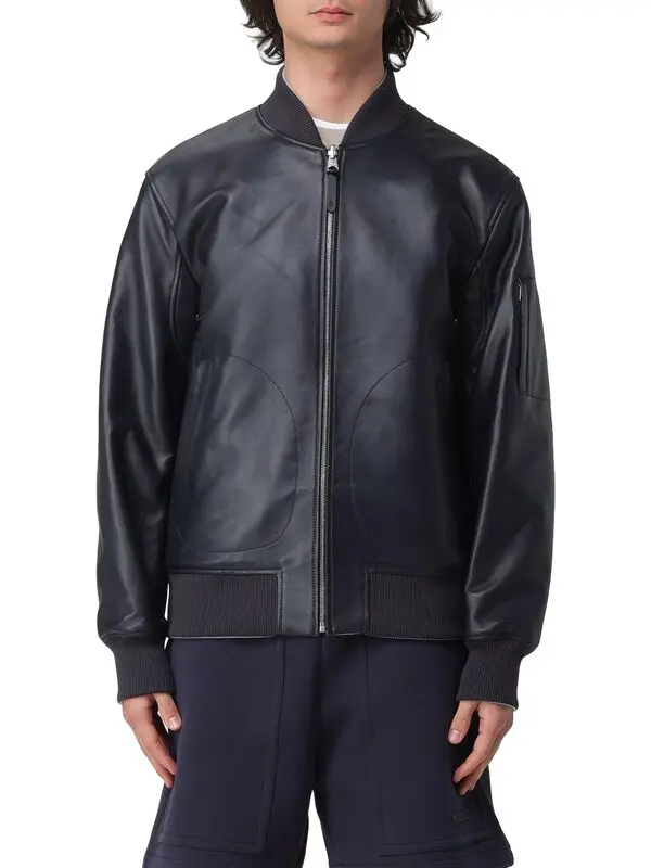 Mackage Leather Bomber Jacket - Blue