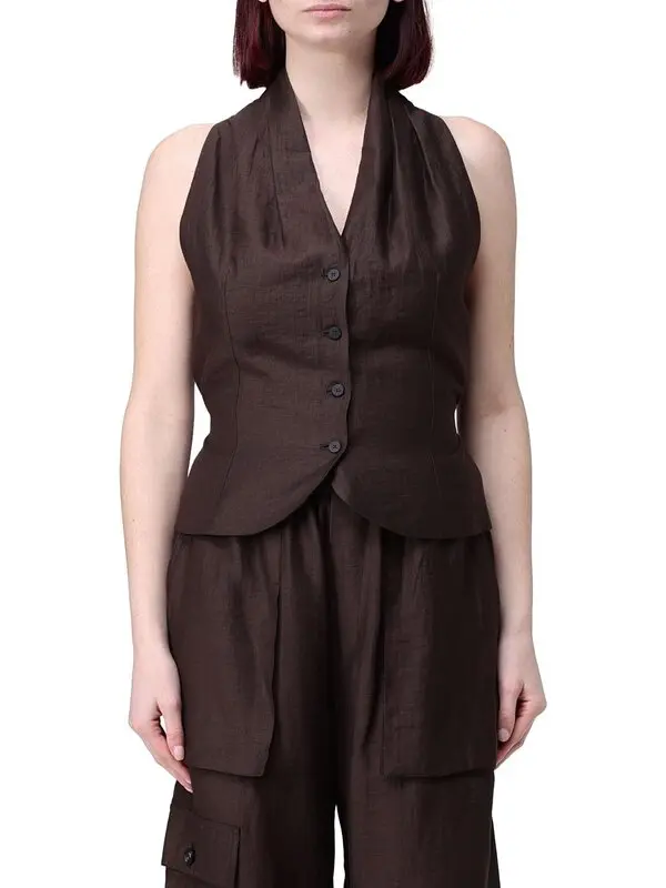 TELA Waistcoat - Brown