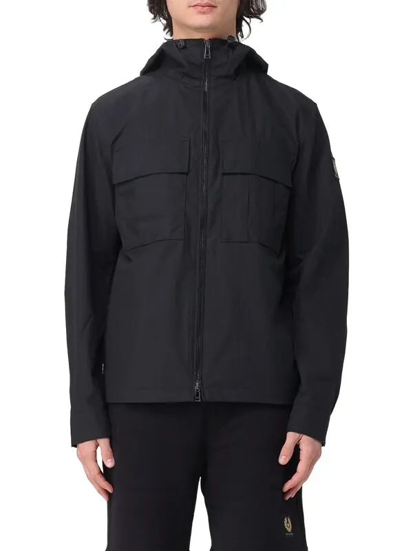 Belstaff Zip-up Hooded Jacket - Black