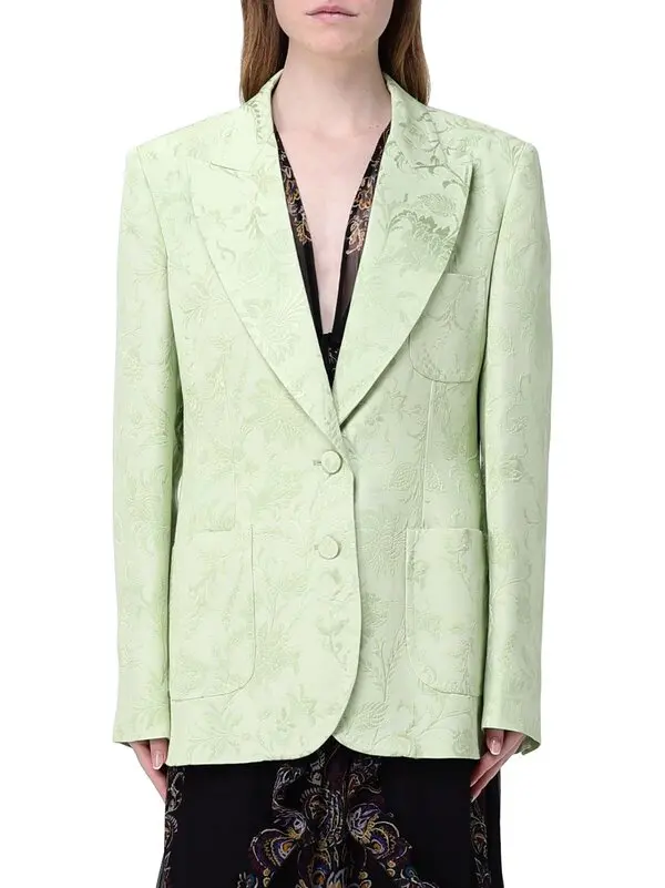 Etro Single-breasted Jacket - Mint