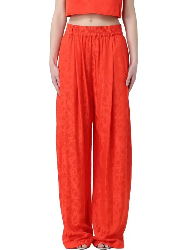 Pinko Wide Leg Trousers - Coral