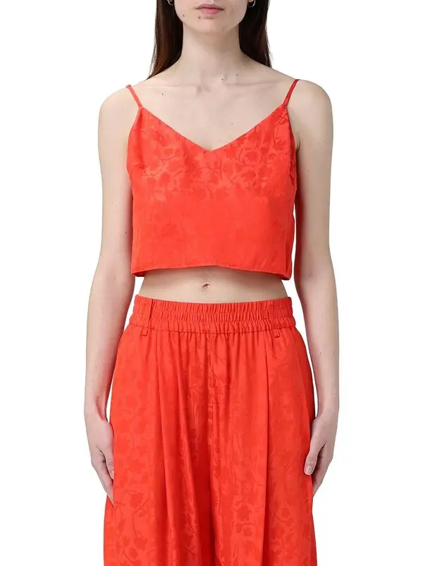 Pinko Jacquard Print Cami Top - Coral
