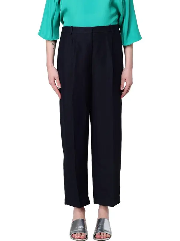 Liviana Conti High-waisted Cropped Trousers - Blue