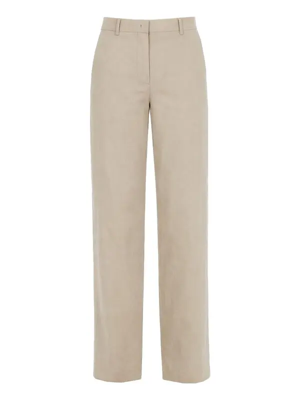 Paul Smith Tailored Linen Trousers - Beige